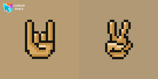 Custom Cursor Gestures Pixel - Cursor Pack | Cursor Space